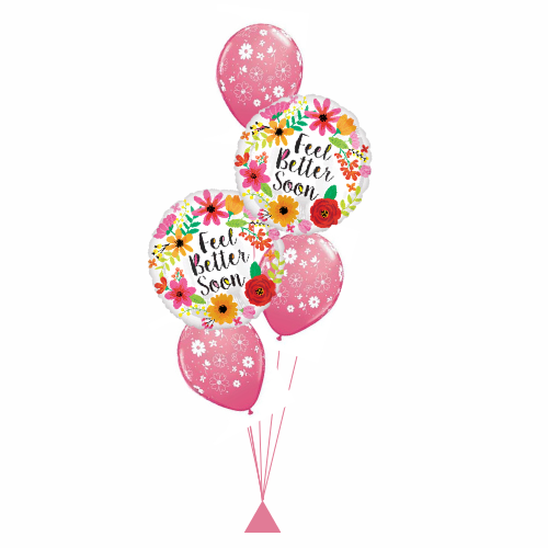Feel Better Soon Flowers Balloon Bouquet – Balloon HQ